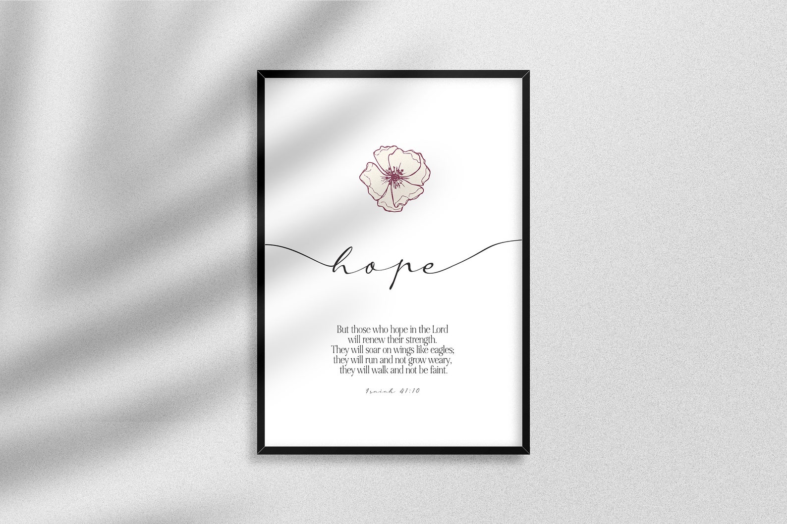 Set of 3 Faith, Hope, Love Printable Poster, Bible Verse Wall Art ...