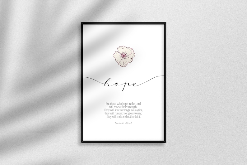 Set of 3 Faith, Hope, Love Printable Poster, Bible Verse Wall Art ...
