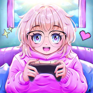 Portrait OC Art Commission twitch, Social Media, Youtube, Discord Pfp ...