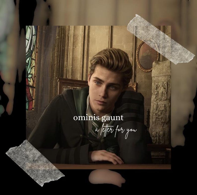 Ominis Gaunt Hogwarts Legacy: Instant Download Comfort Letter - Etsy