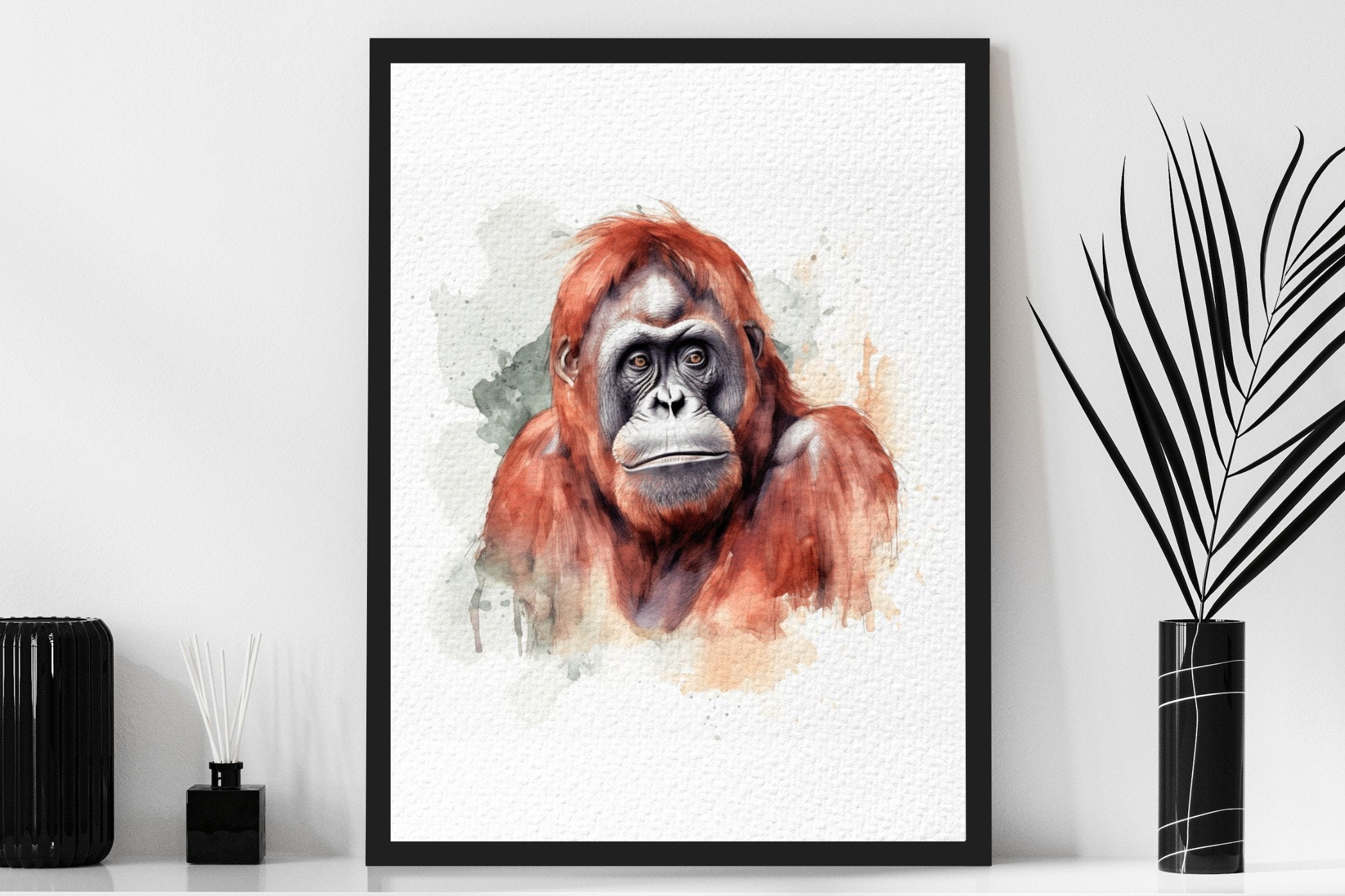 Orangutan Face Drawing