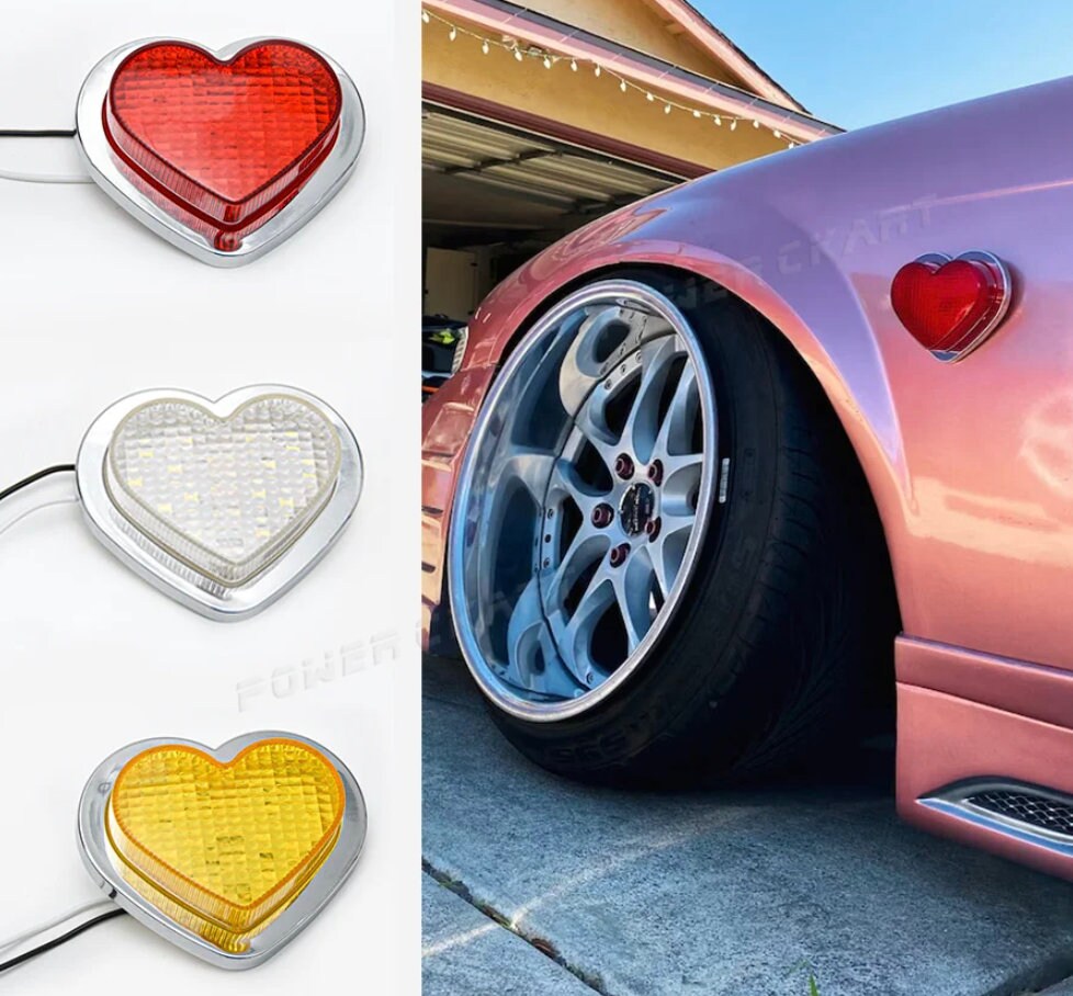 JDM Heart-shaped Marker Indicators - Etsy