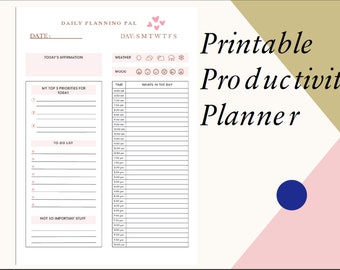 ADHD Digital Planner | Focus and Productivity PDF | Printable and ...