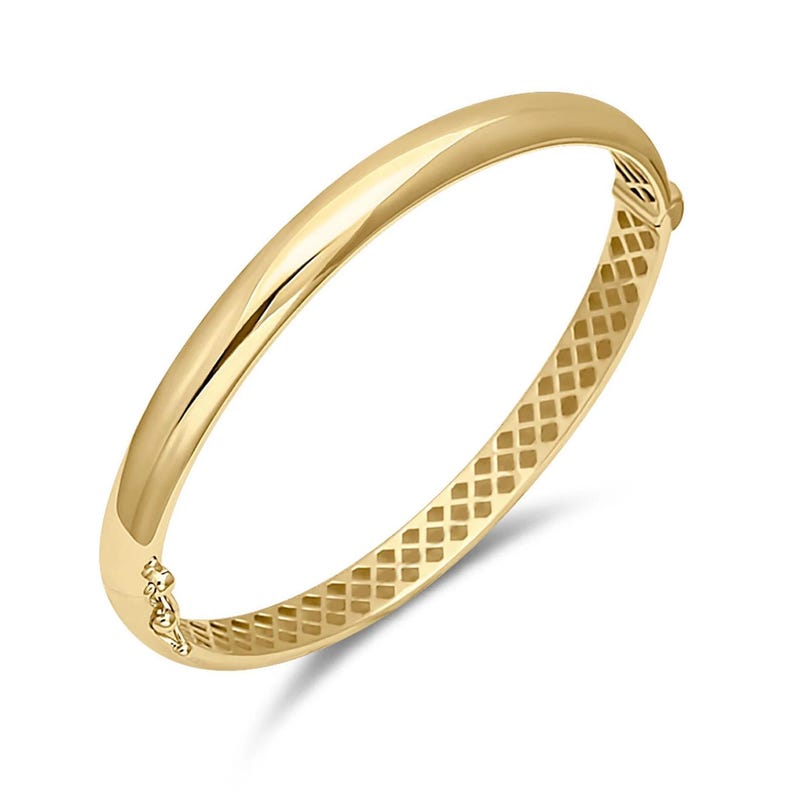 Gold Bangles 14k - Etsy