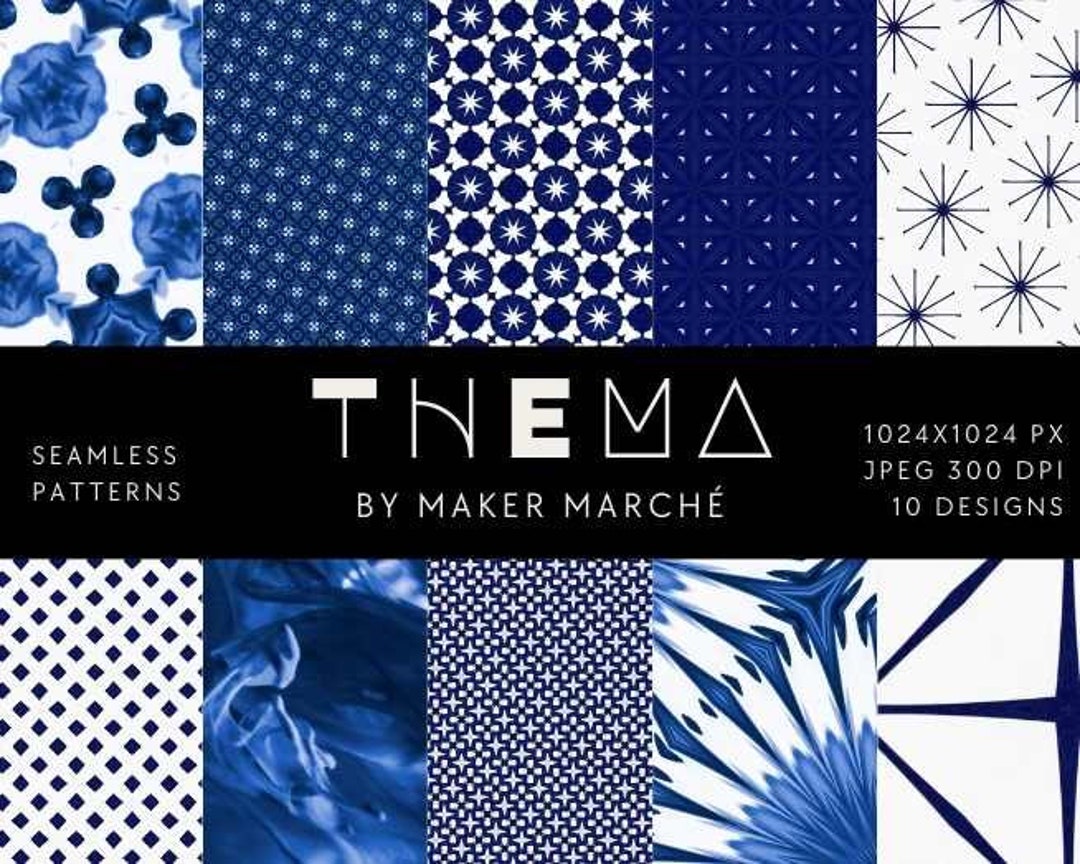 Thema - Seamless Digital Pattern Collection, Digital Seamless Textures ...