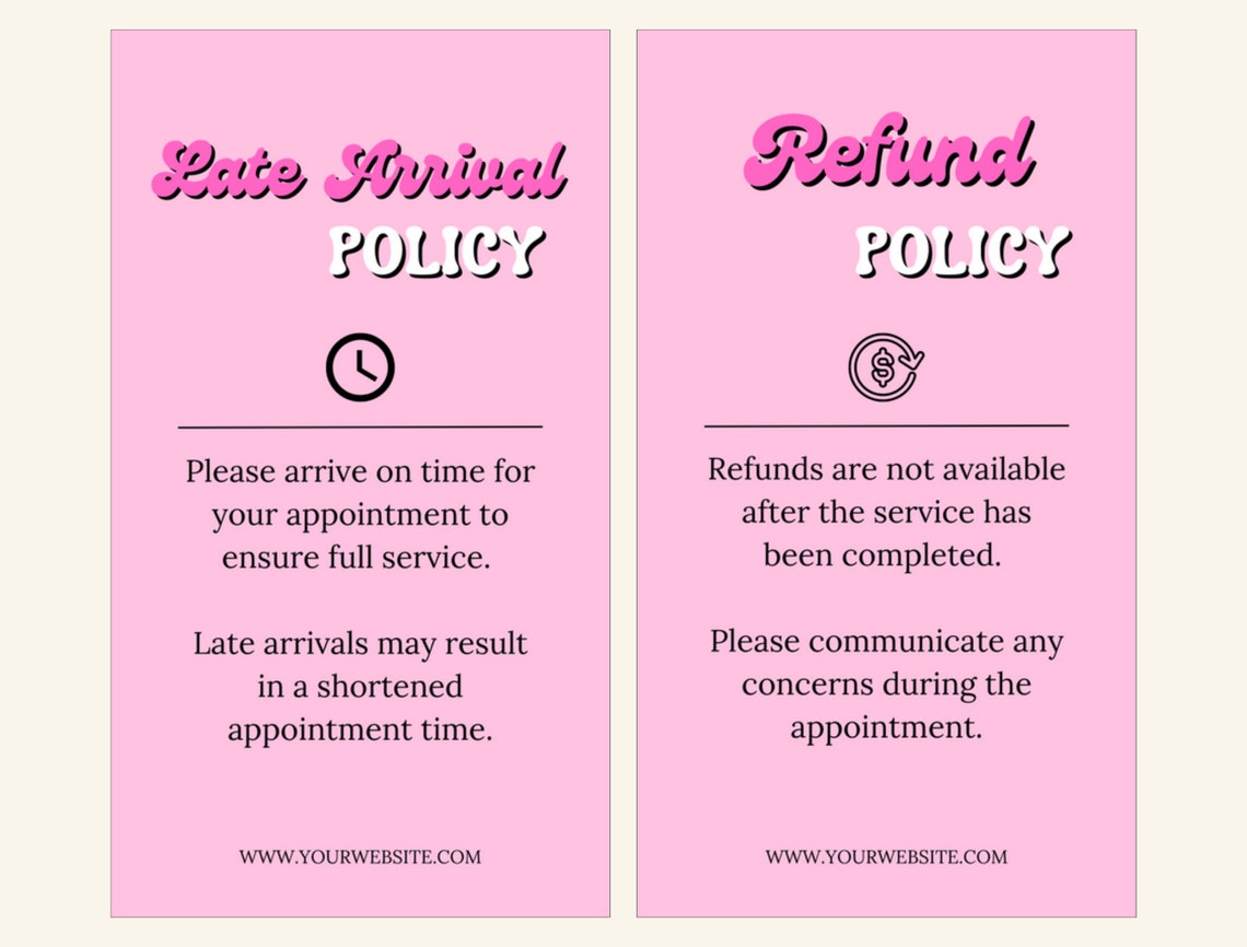 Editable Payment, Refund and Cancellation Policy, Term and Condition ...