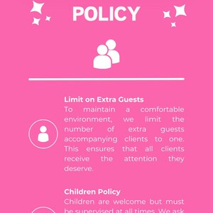Booking Policy Template Pink Canva, Term and Condition, Cancellation ...
