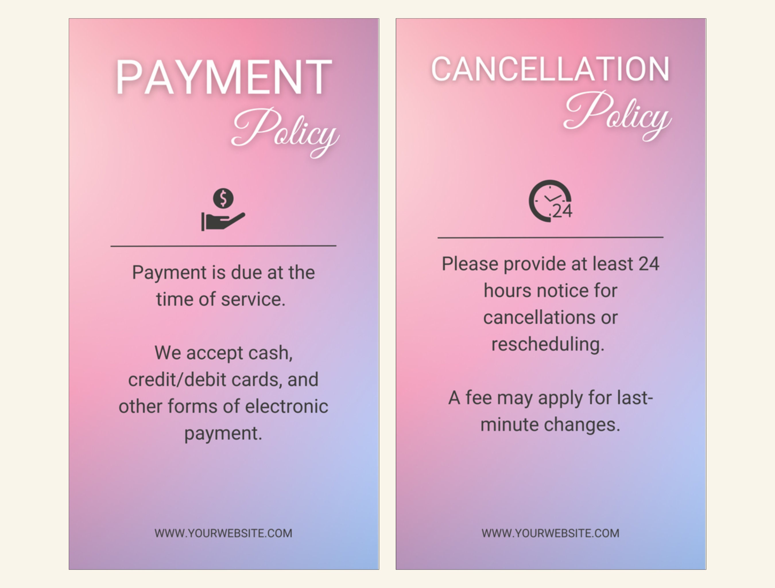 Editable Payment, Refund and Cancellation Policy, Term and Condition ...