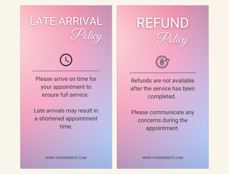 Editable Payment, Refund and Cancellation Policy, Term and Condition ...