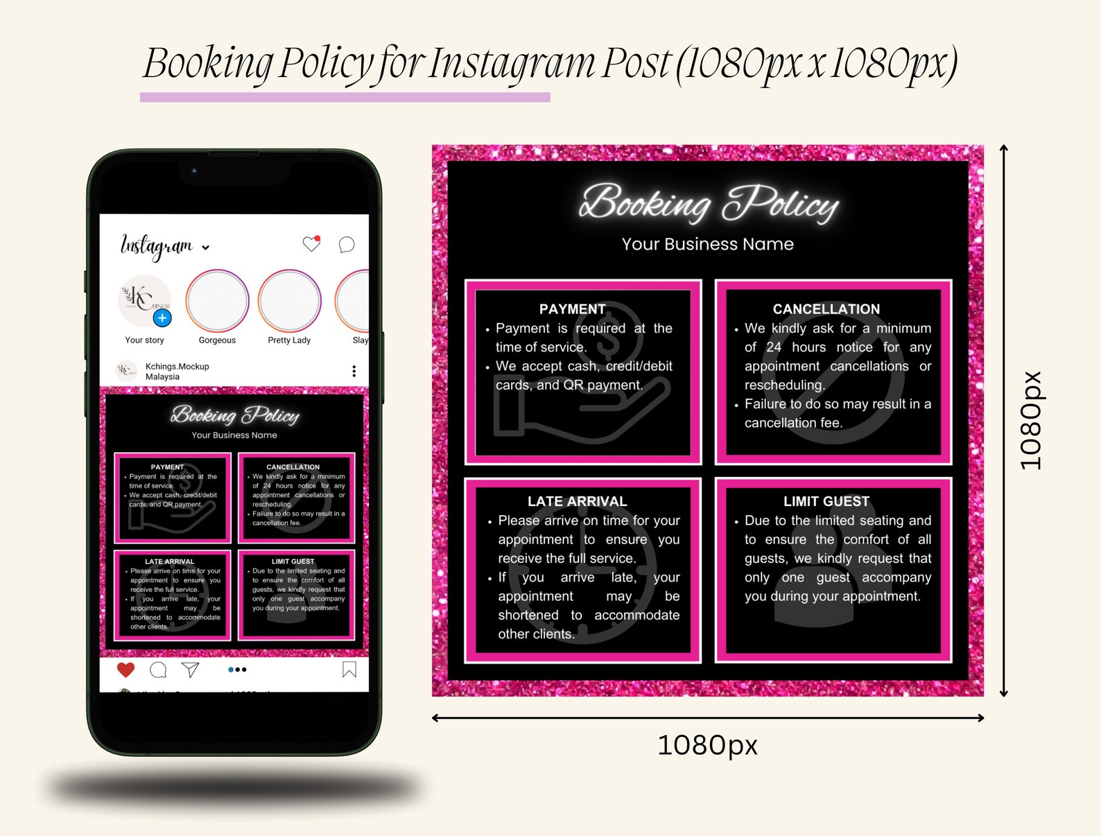 Editable Booking and Cancellation Policy Template, Term and Condition ...