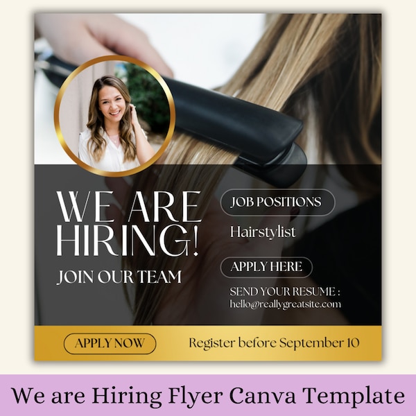 Salon Hiring Flyer - Etsy