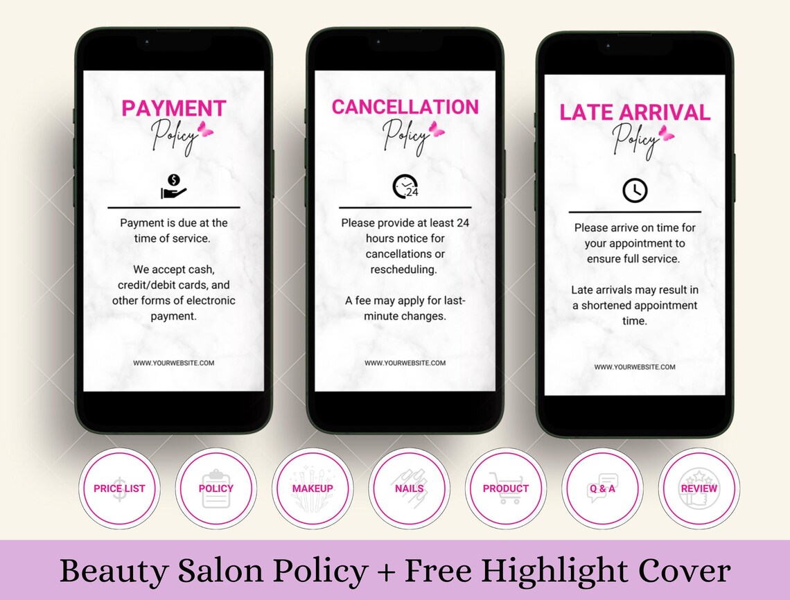 Cancellation Policy Canva Template, Printable Term and Condition for ...