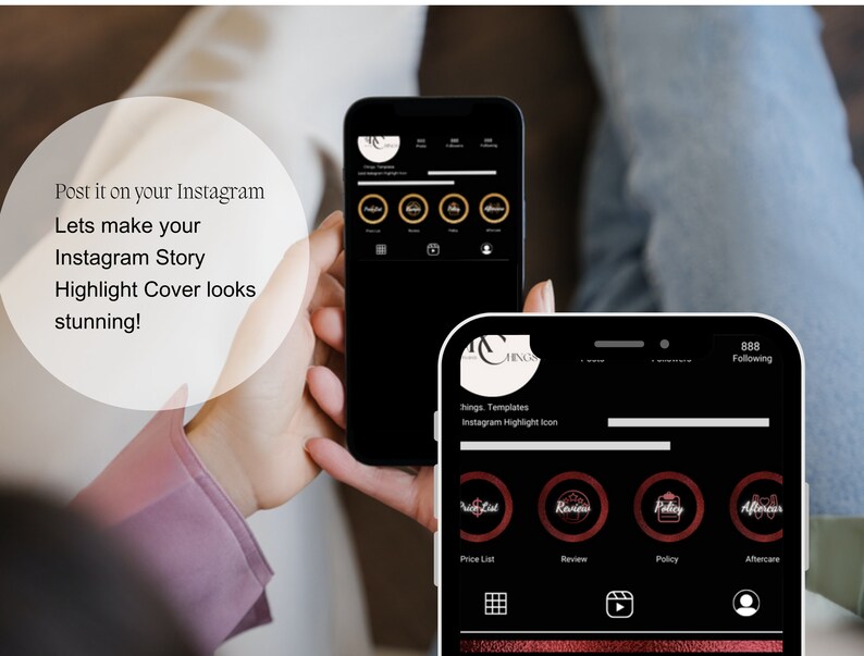 Editable Instagram Black and Maroon Highlight Icon Cover for Lash ...