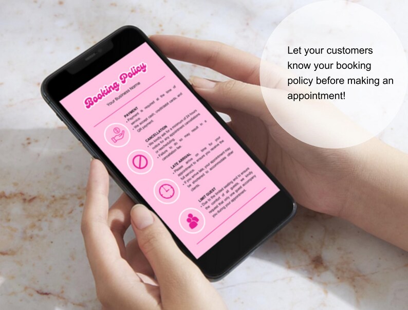 Editable Booking and Cancellation Policy Template, Term and Condition ...