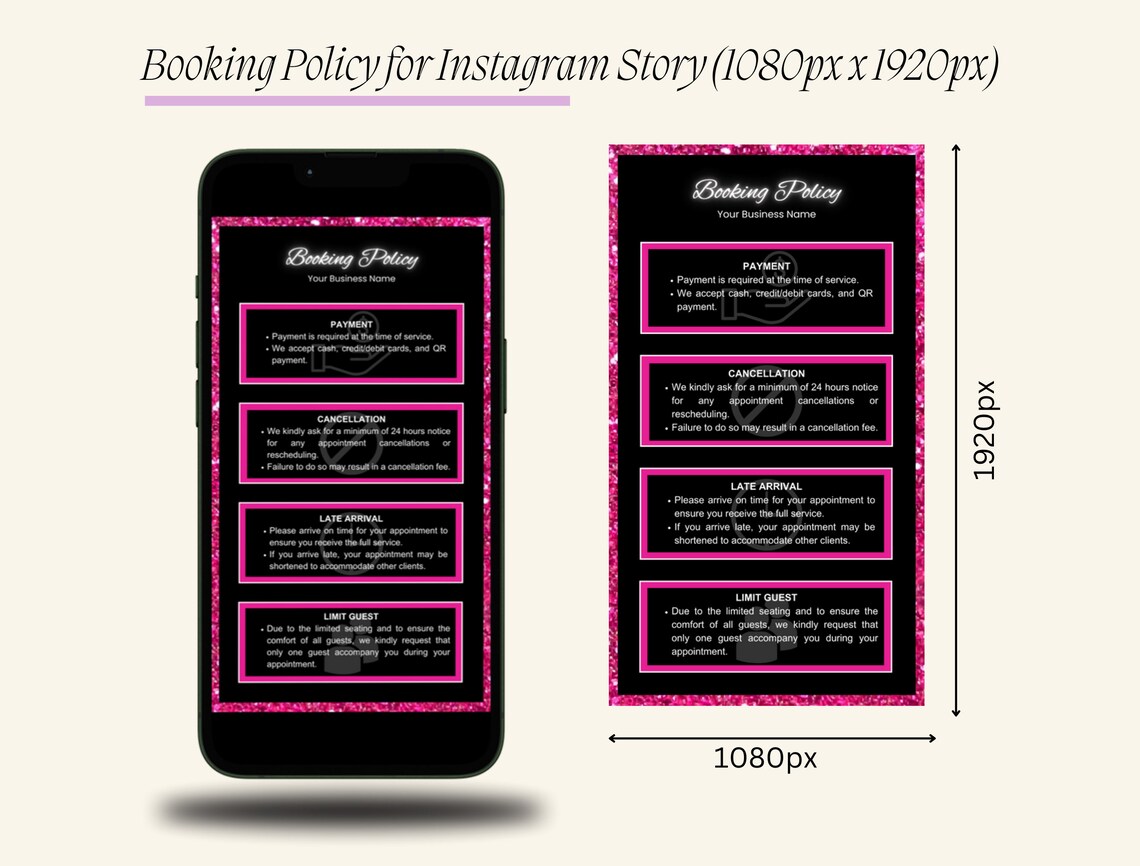 Editable Booking and Cancellation Policy Template, Term and Condition ...