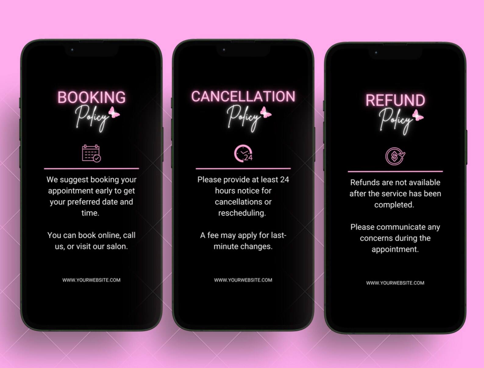 Cancellation Policy Canva Template, Printable Term and Condition for ...