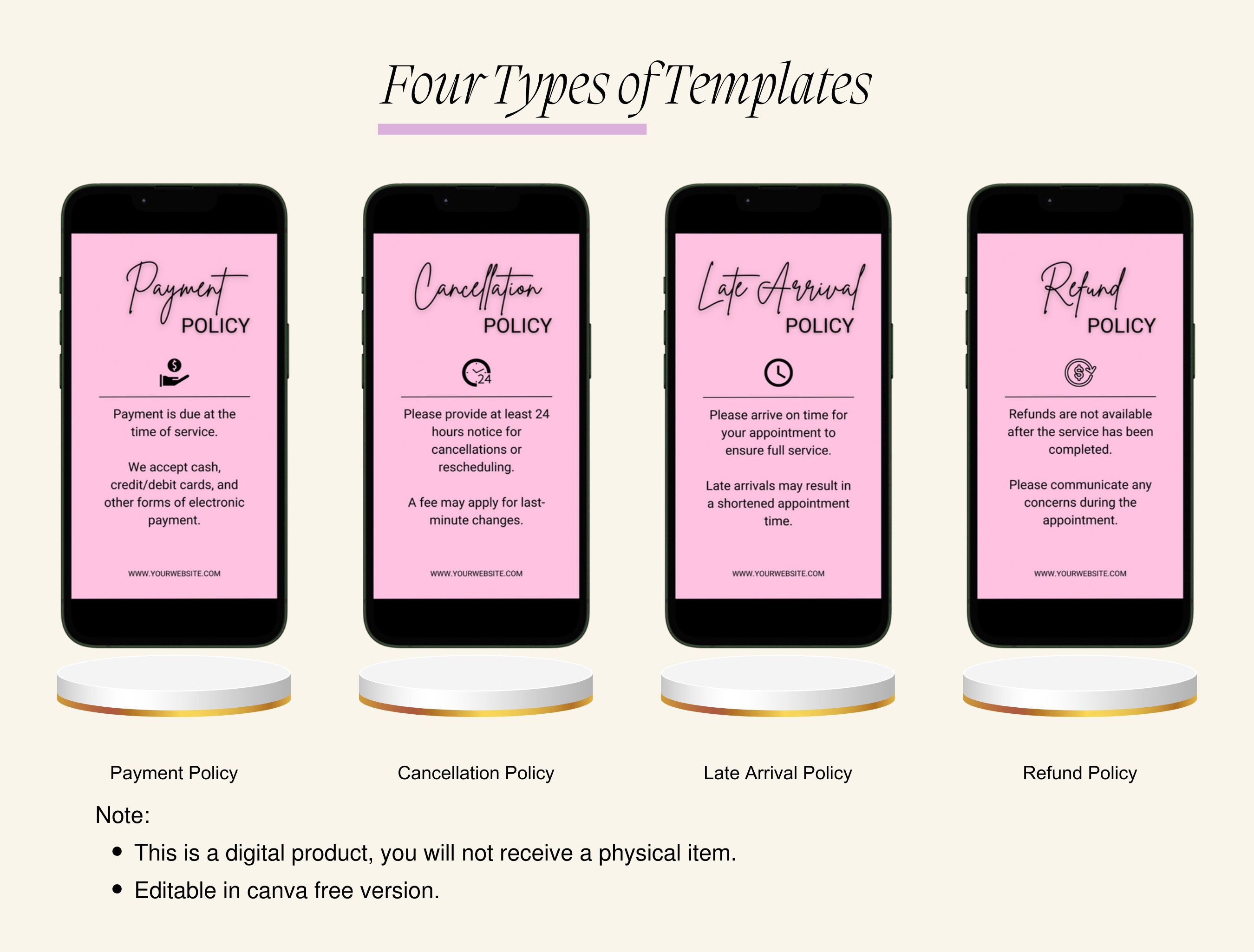 Editable Payment, Refund and Cancellation Policy, Term and Condition ...