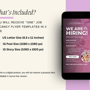 We Are Hiring Flyer Printable for Beautician Nail Tech Job Opening ...