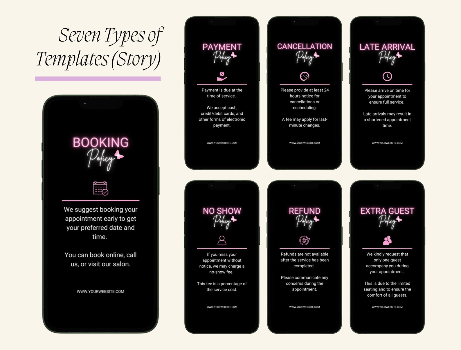 Cancellation Policy Canva Template, Printable Term and Condition for ...