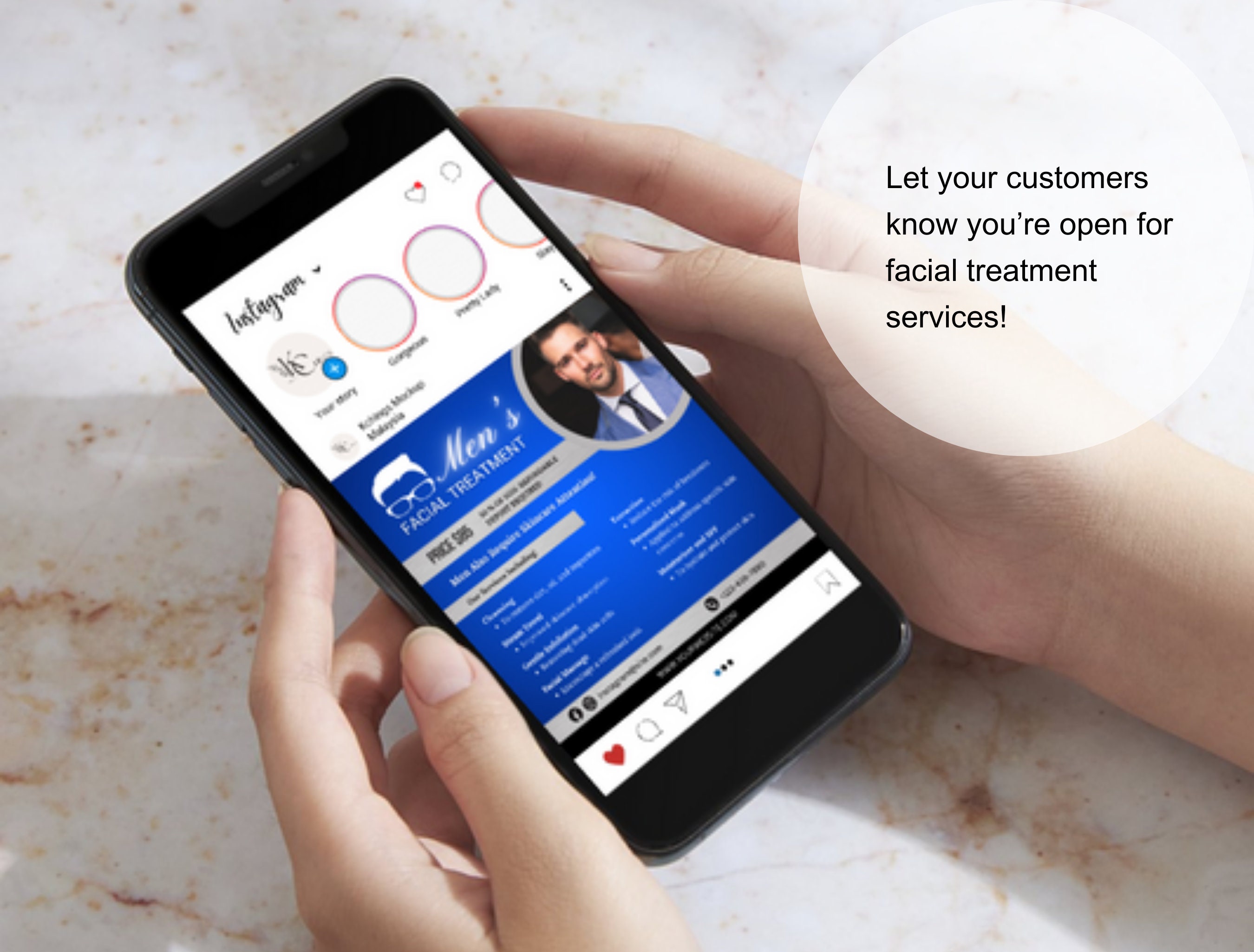 Editable Men Client Facial Specials Spa Treatment Deal Flyer Template ...