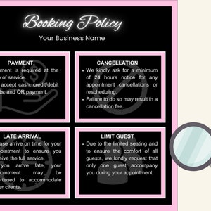 Editable Booking and Cancellation Policy Template, Term and Condition ...