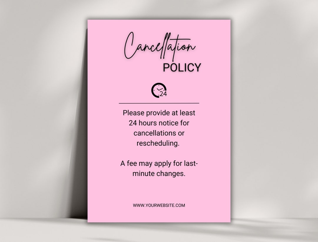 Editable Booking, Refund and Cancellation Policy, Term and Condition ...
