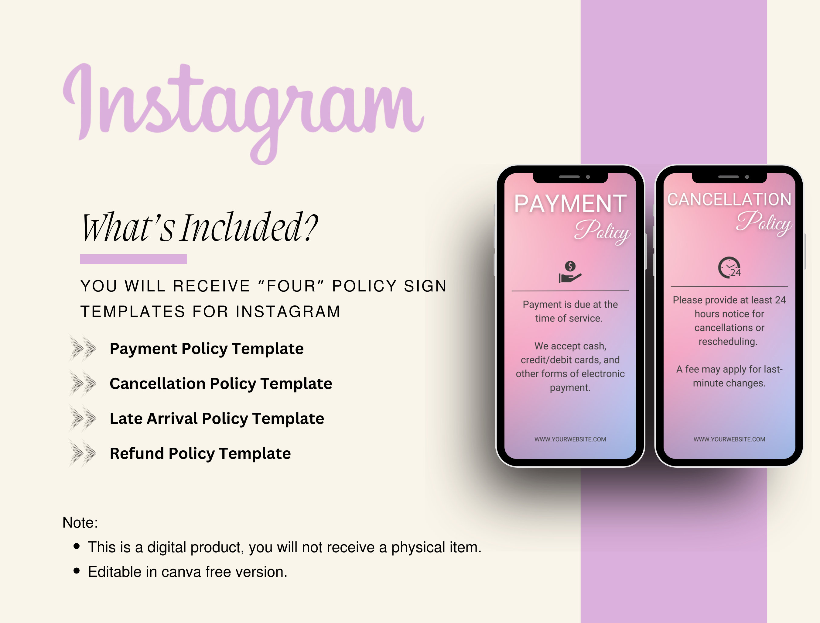 Editable Payment, Refund and Cancellation Policy, Term and Condition ...