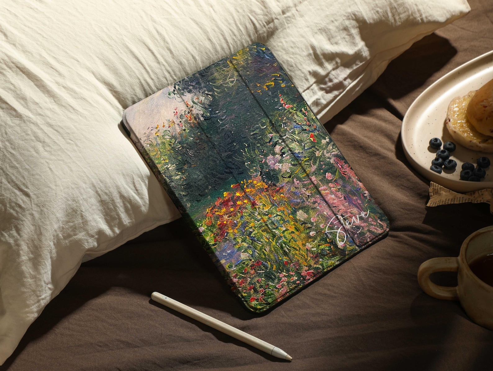 Flower Oil Painting iPad Case, iPad Pro 11" 13"case 2024, iPad Air 11 ...