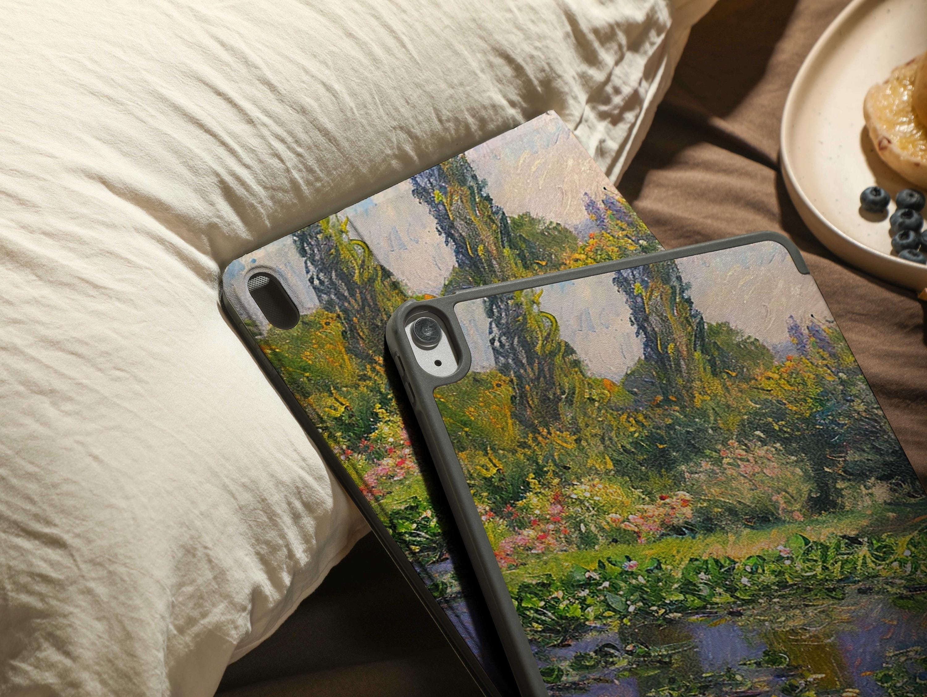 Flower Oil Painting iPad Case, iPad Pro 11" 13"case 2024, iPad Air 11 ...