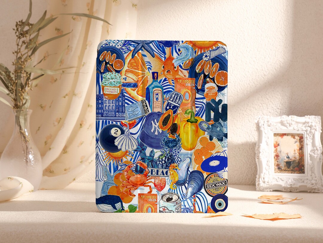 Ocean World Collage iPad Case, iPad Pro 11" 13"case 2024, iPad Air 11 ...