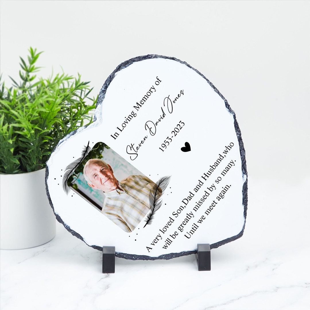 Personalized Memorial Gift, in Loving Memory Photo Plaque, Remembrance ...