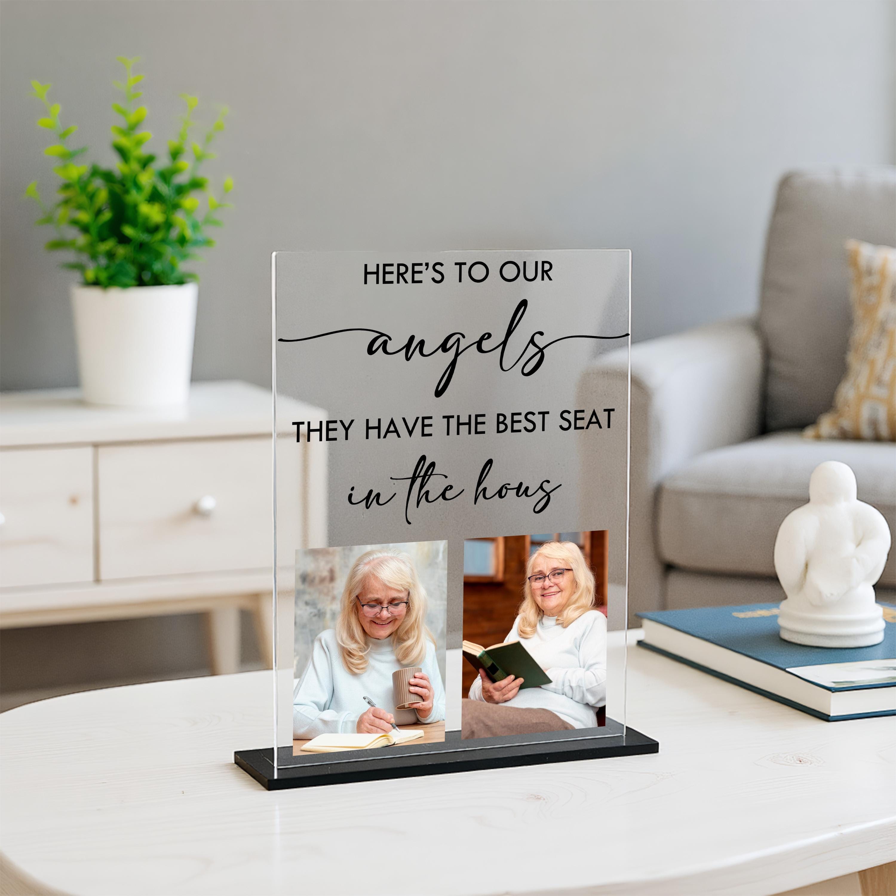 Reserved in Loving Memory Photo Sign,personalized Memorial Acrylic ...