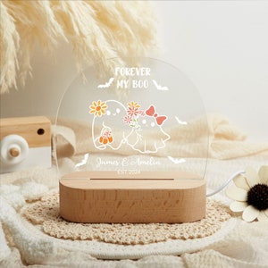 Personalized Forever My Boo,couple Names Night Light,halloween Night ...
