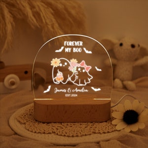 Personalized Forever My Boo,couple Names Night Light,halloween Night ...