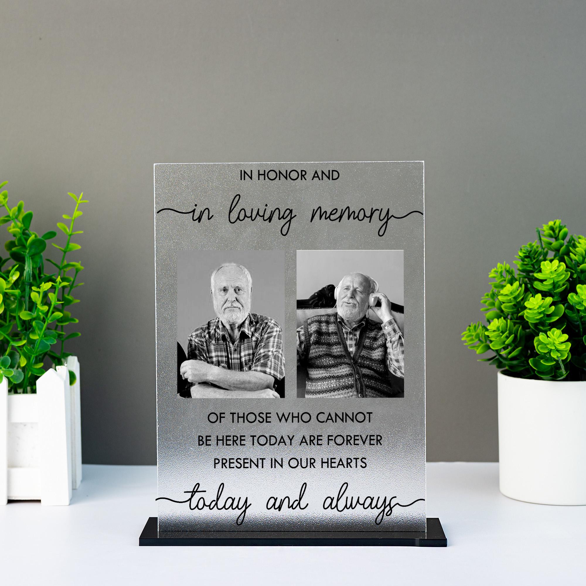 Reserved in Loving Memory Photo Sign,personalized Memorial Acrylic ...
