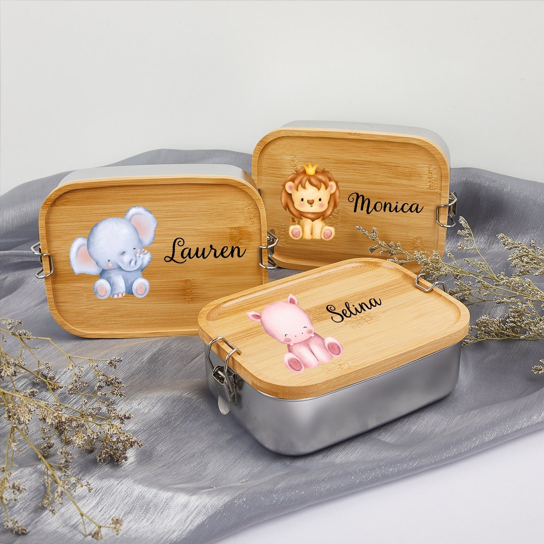 Animal Lunch Box With Name,back to School Gift,children's Lunch Box ...