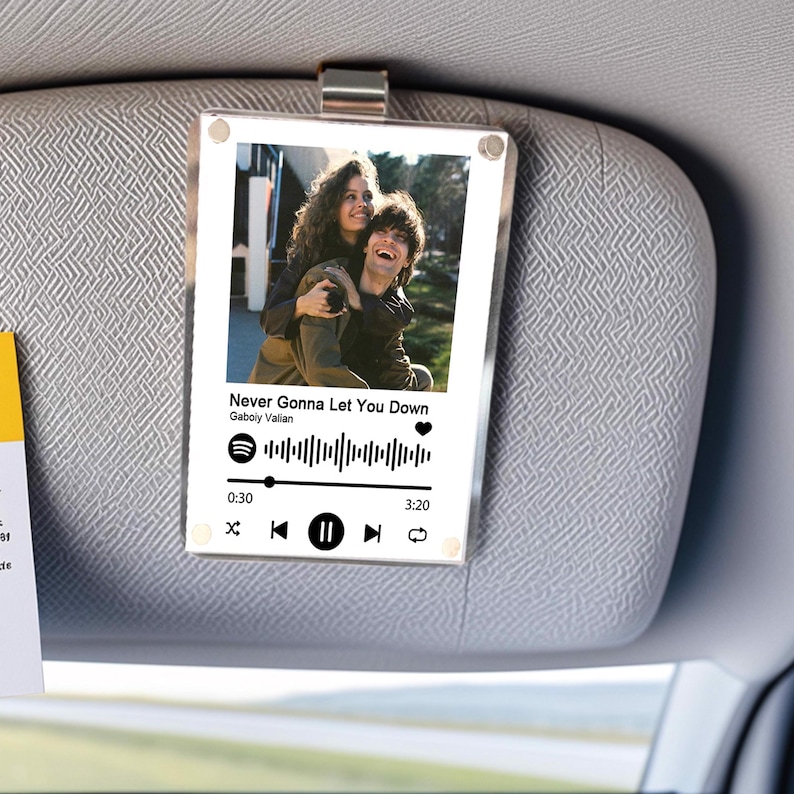 Custom Car Visor Photo Clip,visor Clip Frame,personalized Acrylic Sun ...
