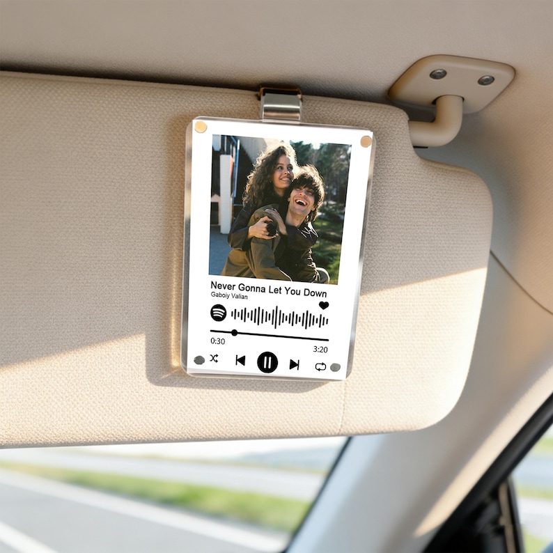 Custom Car Visor Photo Clip,visor Clip Frame,personalized Acrylic Sun ...