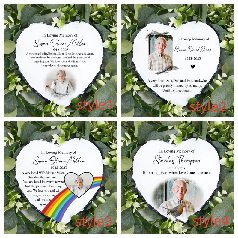 Personalized Memorial Gift, in Loving Memory Photo Plaque, Remembrance ...