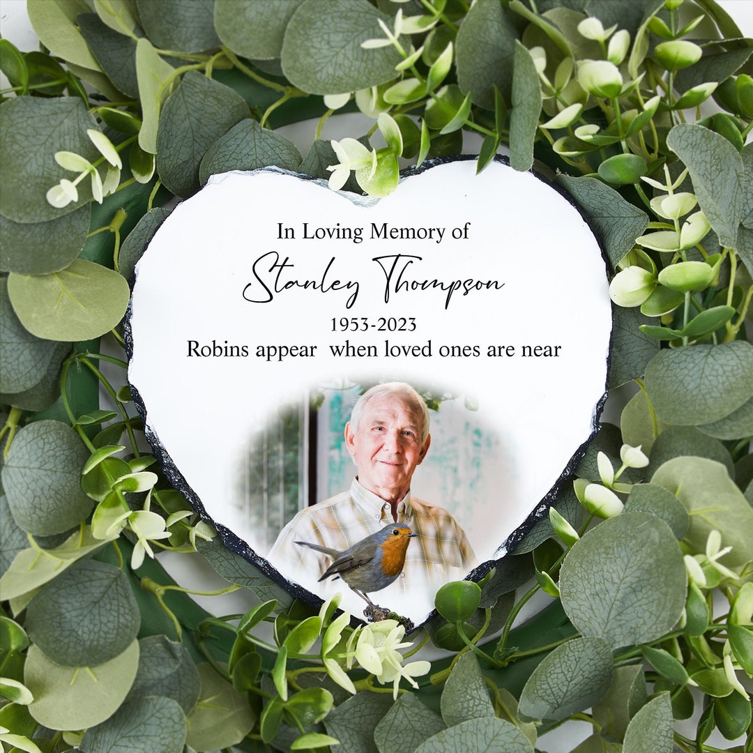 In Loving Memory Photo Plaque Remembrance Memoriam Plaque - Etsy