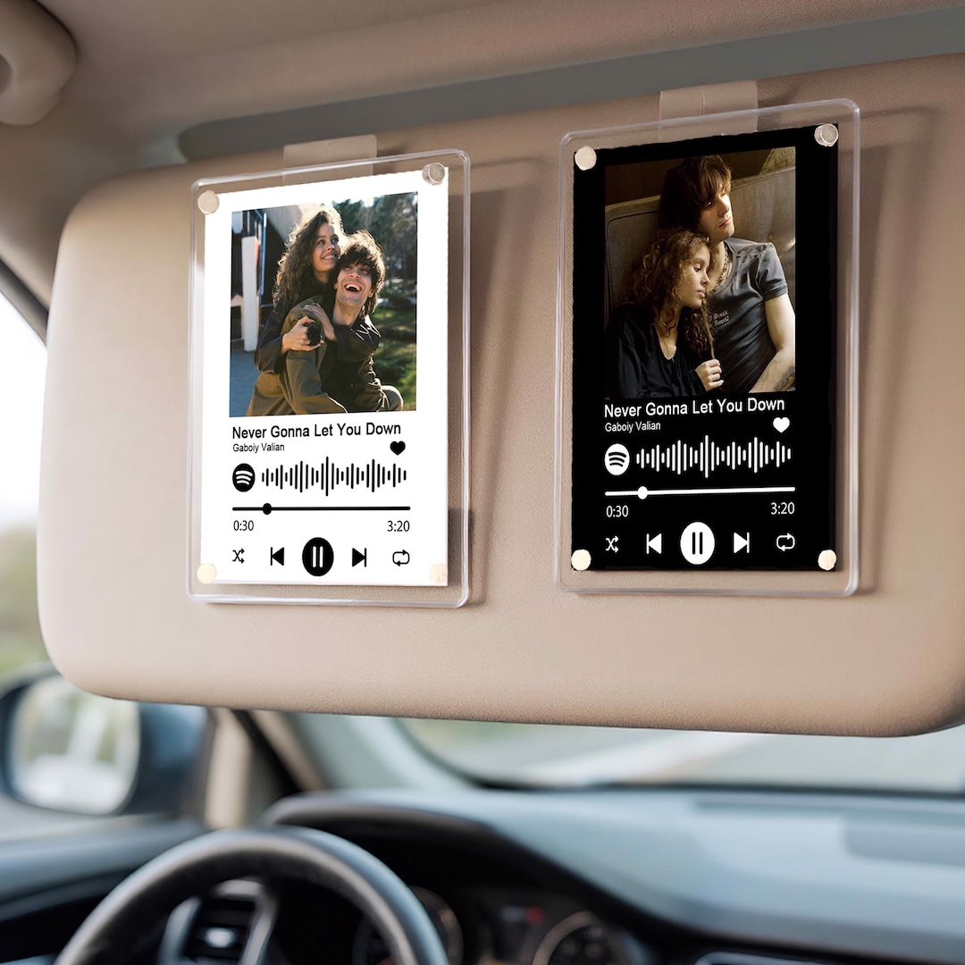 Custom Car Visor Photo Clip,visor Clip Frame,personalized Acrylic Sun ...