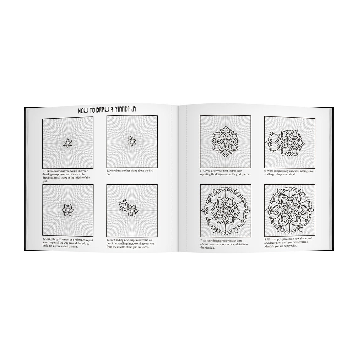 Mandala Sketchbook for Mindfulness Sacred Geometry Sketchbook Mandala ...