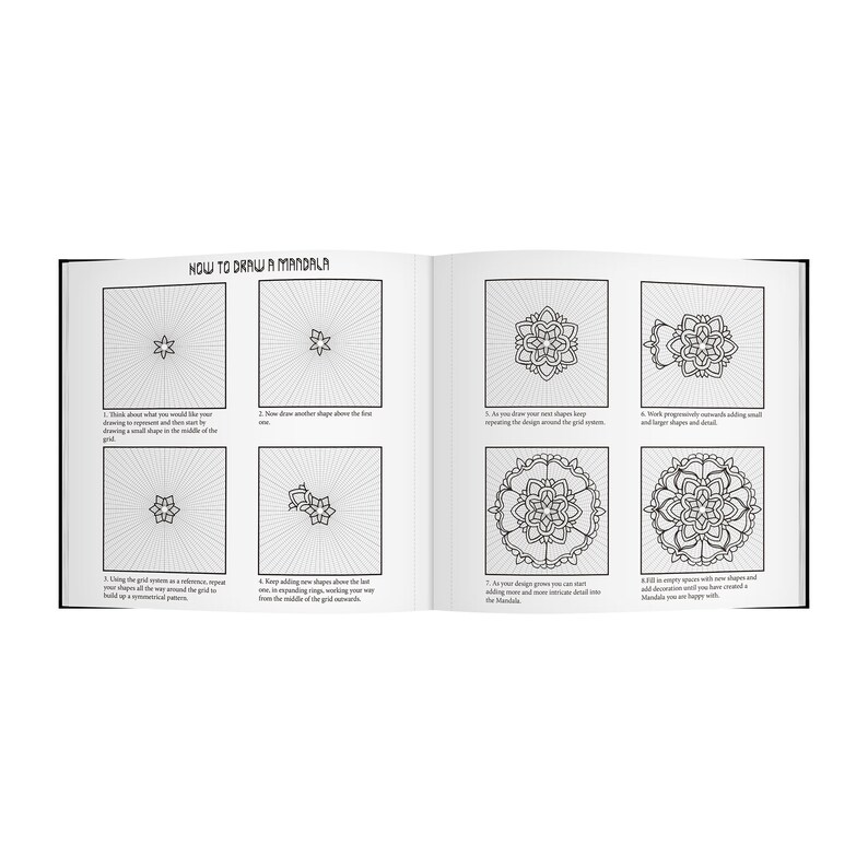 Mandala Sketchbook for Mindfulness Sacred Geometry Sketchbook Mandala ...