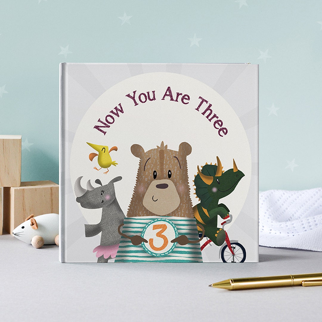 Now You Are Three Picture Book | Kids Birthday Card Book | Gift for 3rd ...