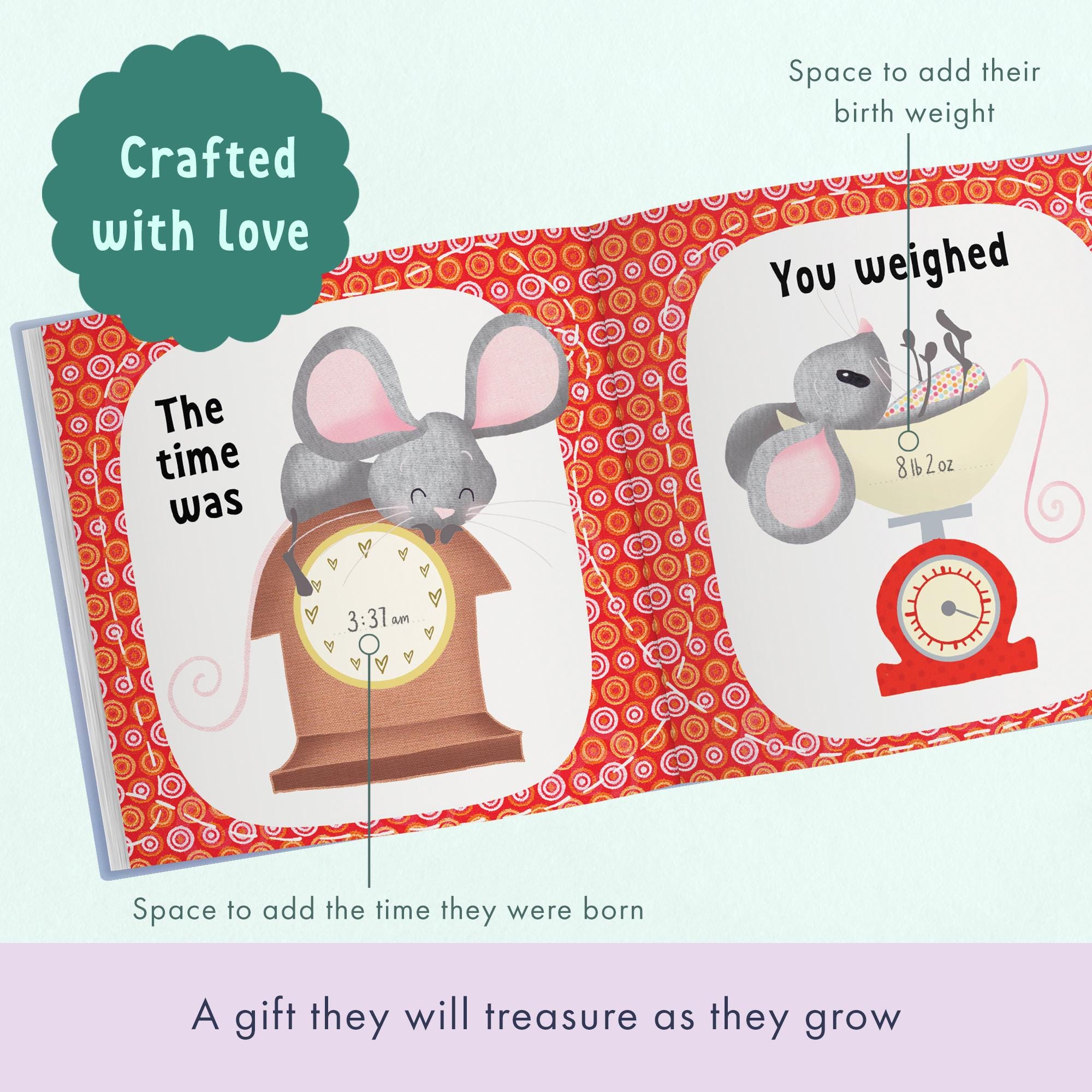 The Day You Were Born in February | Keepsake Book | Gift for Child ...