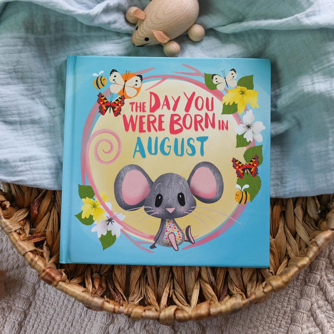 The Day You Were Born in August | Keepsake Book | Gift for Child | Gift ...