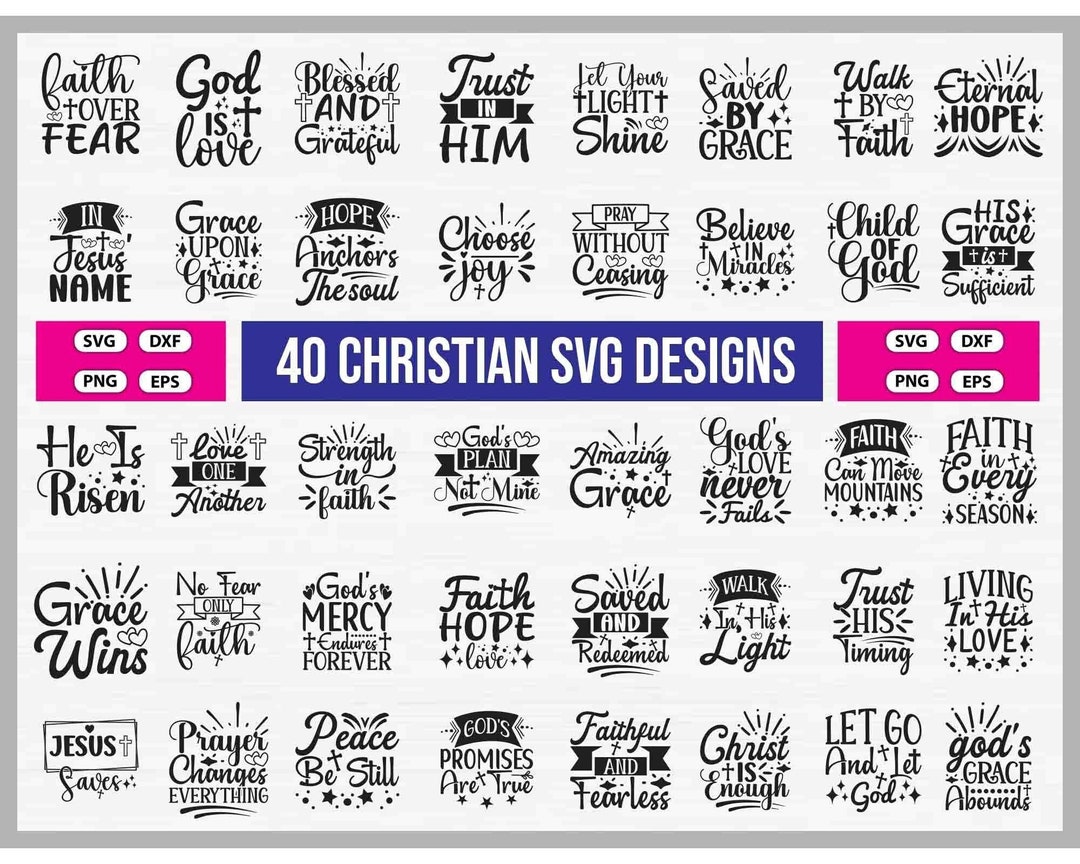 Paquete de svg cristianos, svg religiosos, svg benditos, maquetas, svg ...