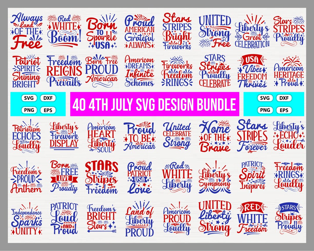 4th July Svg Bundle, Independence Day Bundle, America Svg, Svg Bundle ...