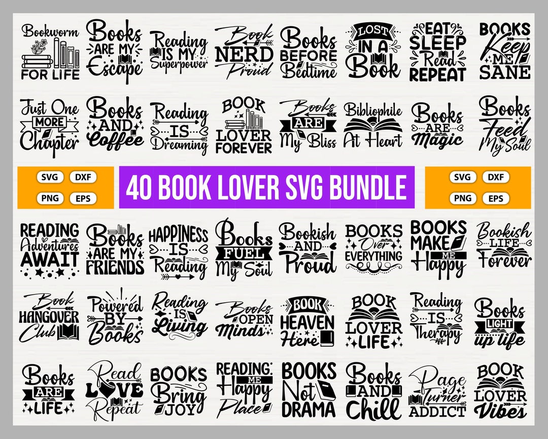 Book Lover Svg, Reading Svg, Book Quotes Svg, Librarian Teacher, Book ...