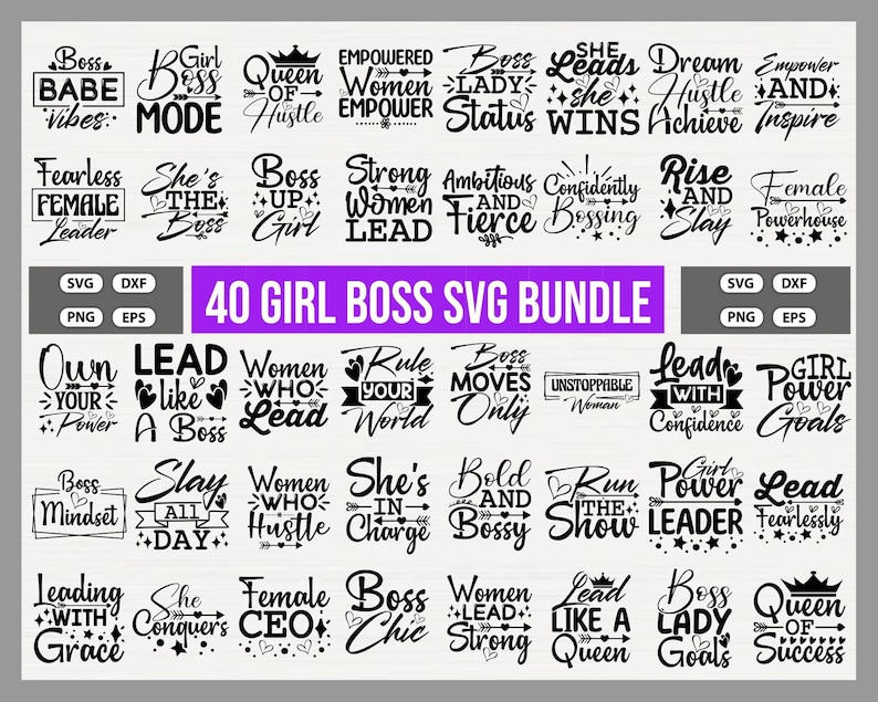 Girly Svg Bundle, Commercial Use, Svg Files for Cricut, Sublimation ...